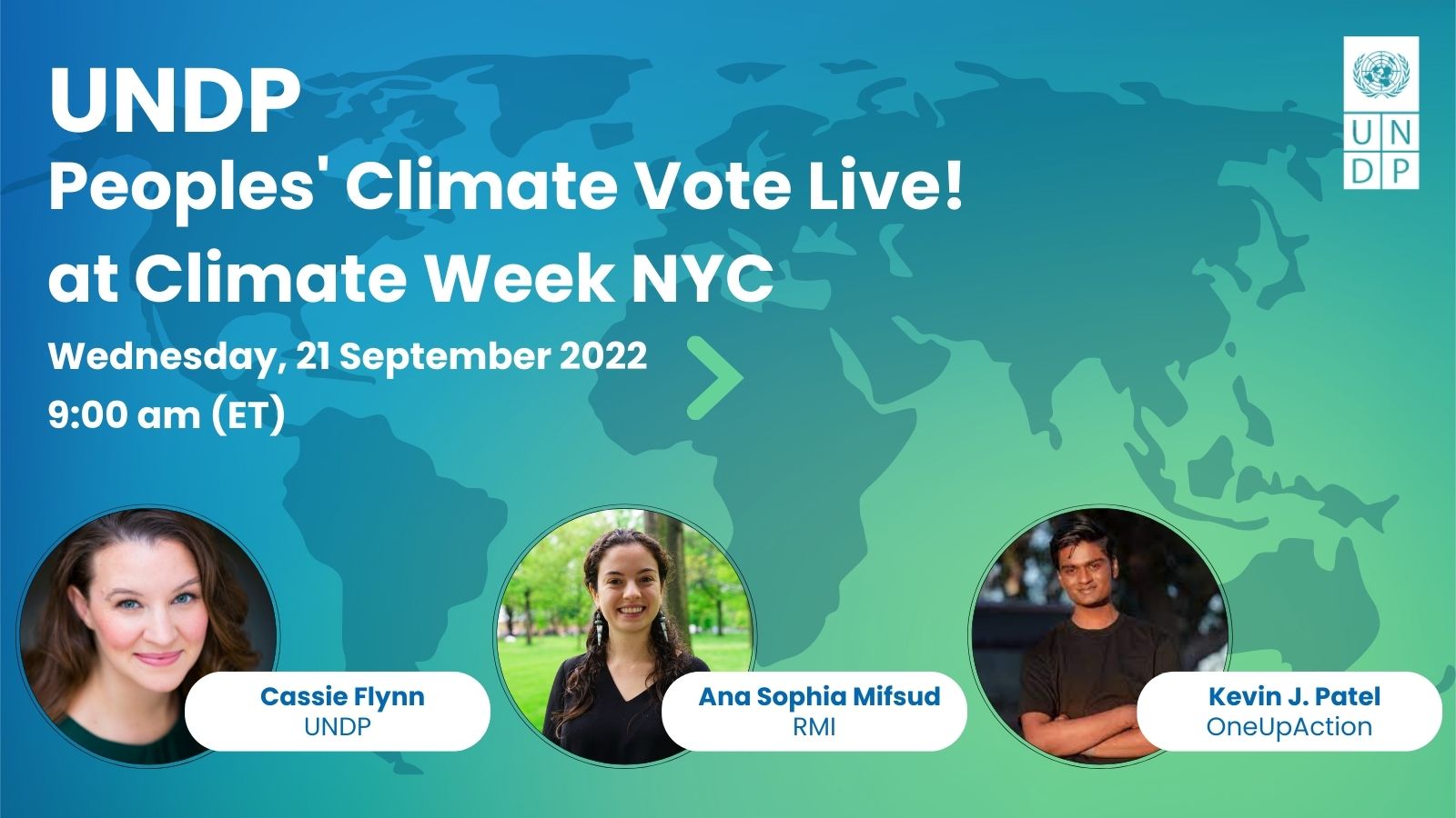 Peoples' Climate Vote Live! at Climate Week NYC | UNDP Climate Promise