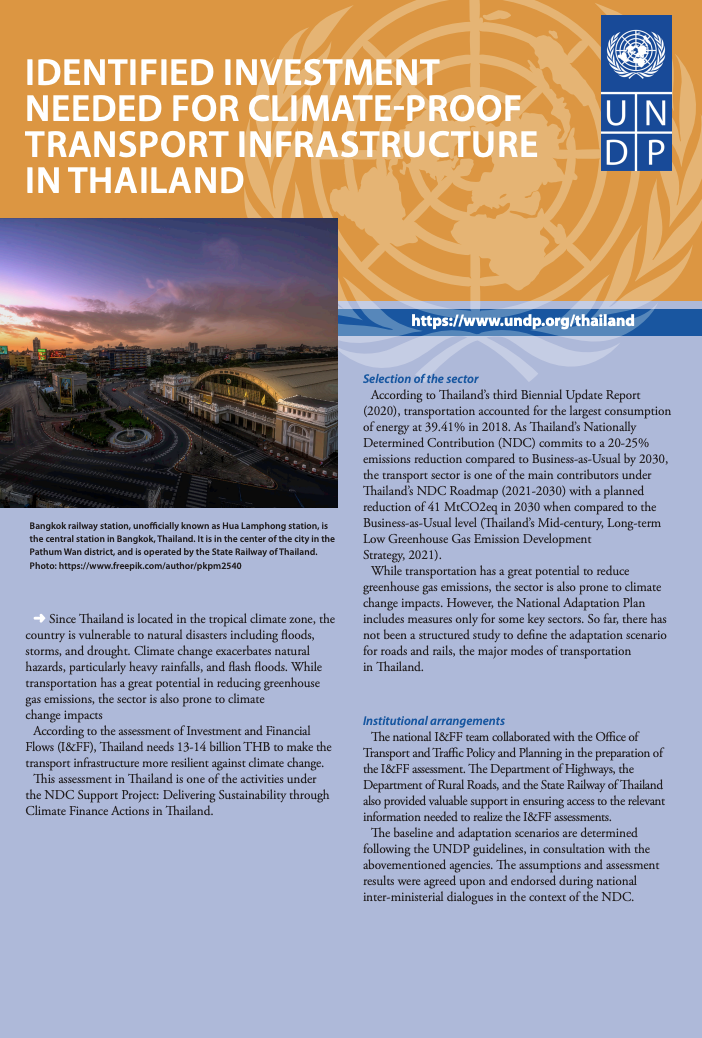 Identified investment needed for climate-proof transport infrastructure ...