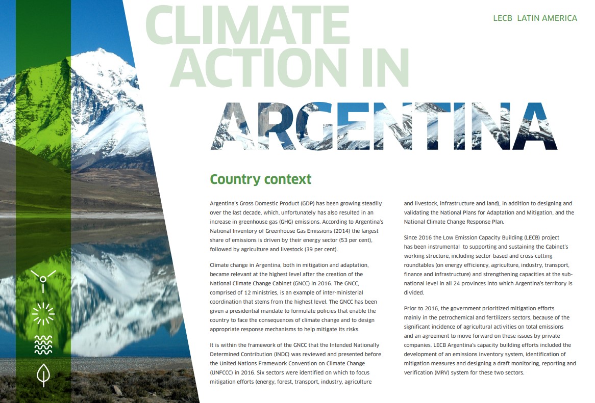 LECB Programme Impact and Results: Argentina | UNDP Climate Promise