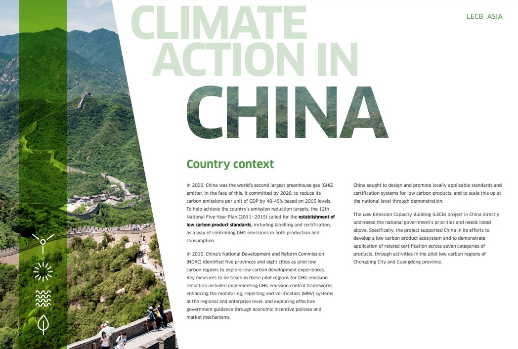 LECB Programme Impact and Results: China | UNDP Climate Promise