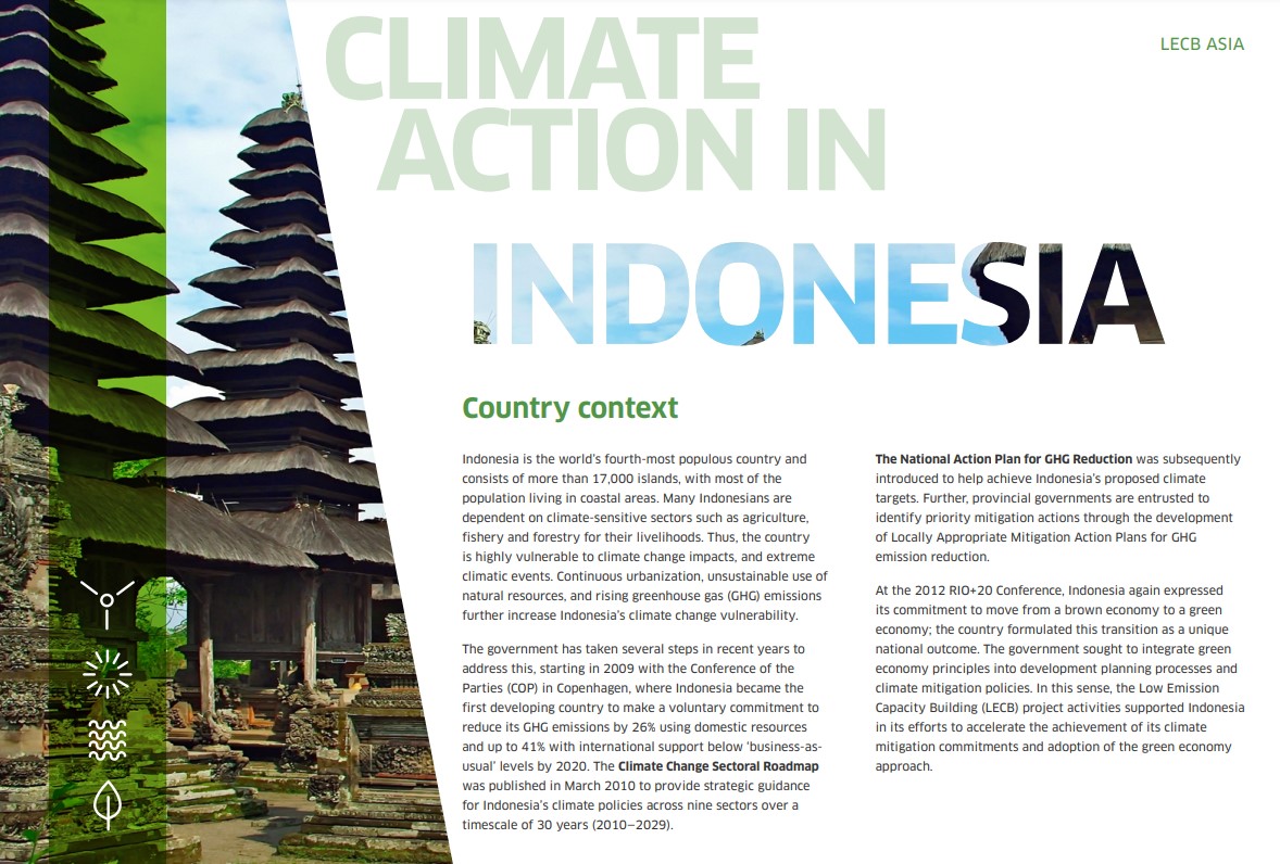 LECB Programme Impact and Results: Indonesia | UNDP Climate Promise