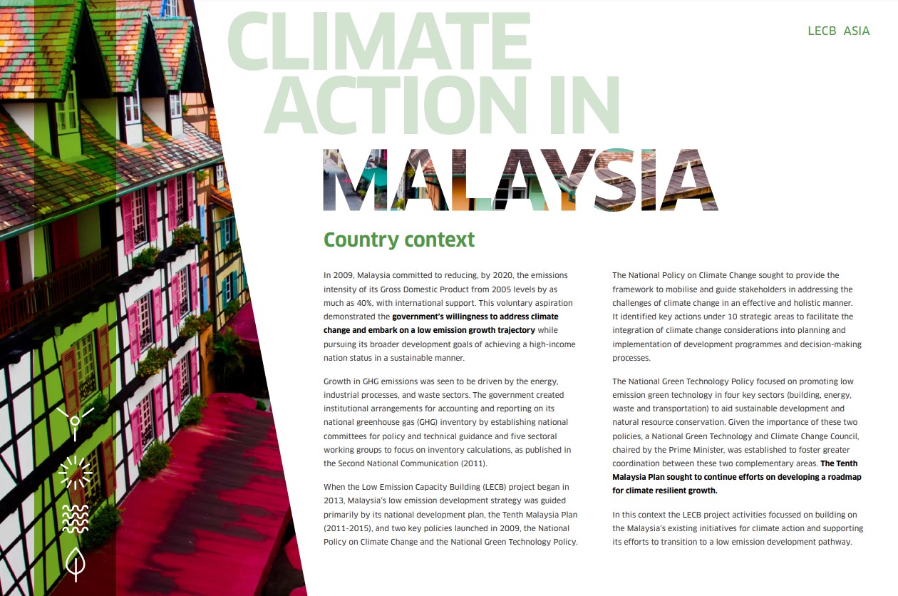 LECB Programme Impact and Results: Malaysia | UNDP Climate Promise