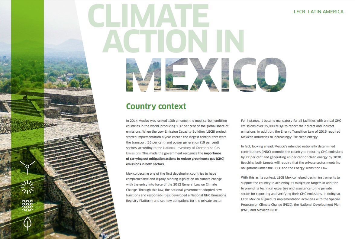 LECB Programme Impact and Results: Mexico | UNDP Climate Promise