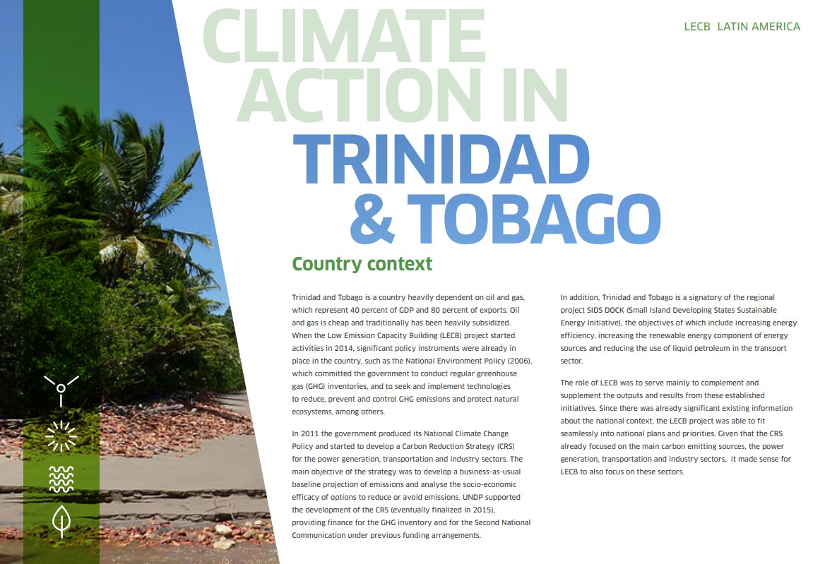 LECB Programme Impact and Results: Trinidad and Tobago | UNDP Climate ...