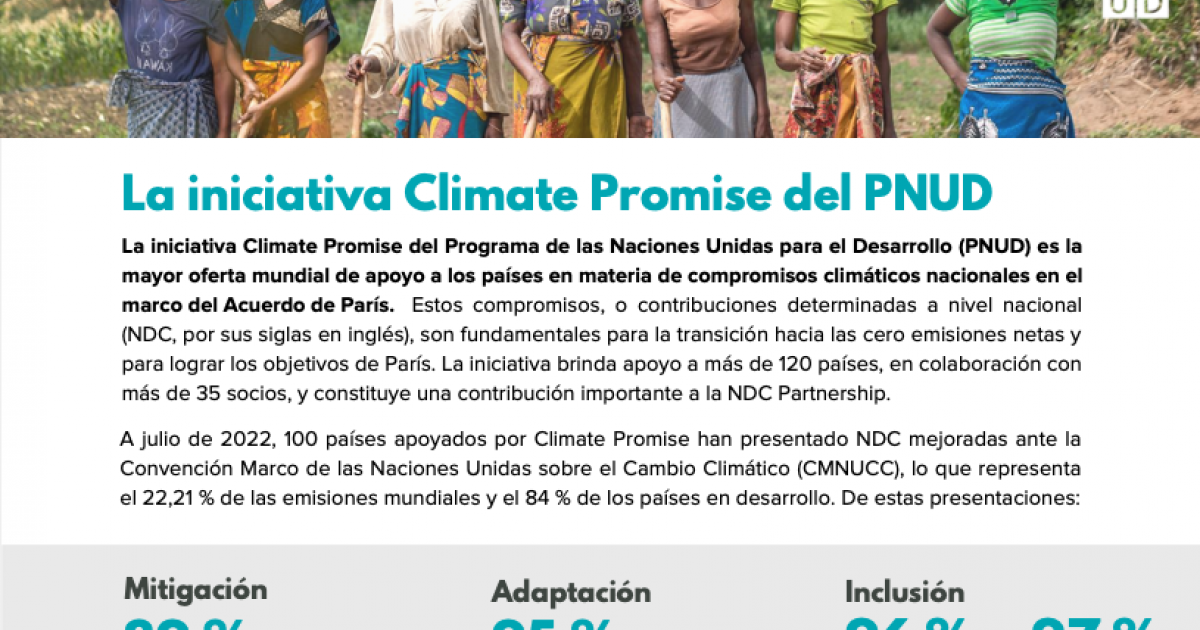 La iniciativa Climate Promise del PNUD - Resumen explicativo | Climate ...