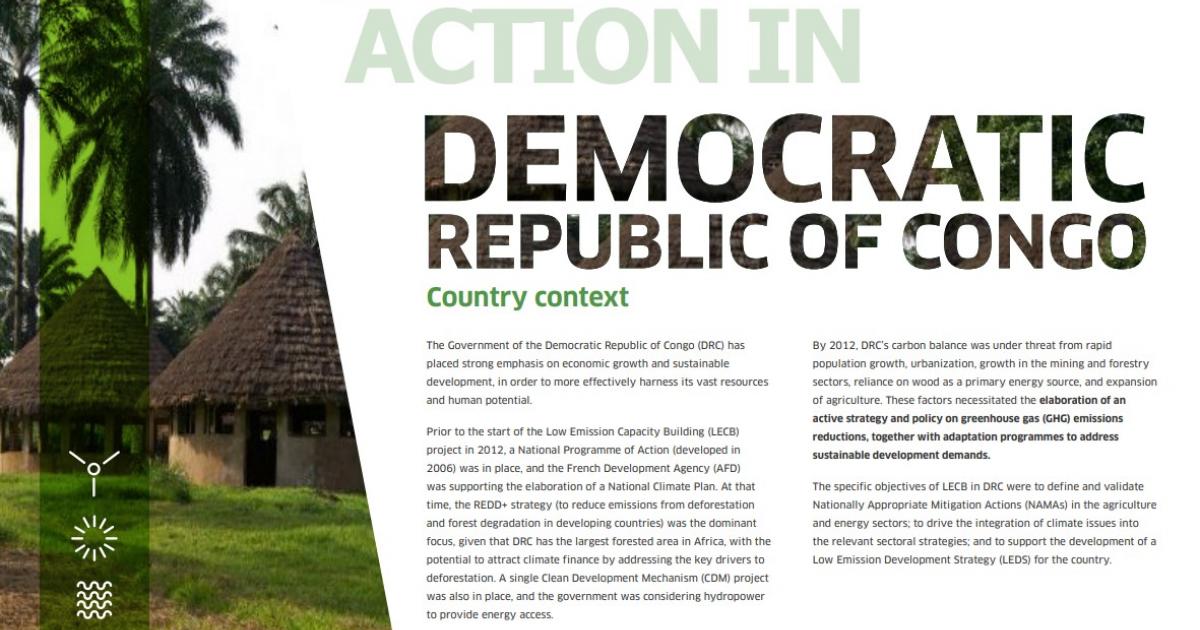 LECB Programme Impact and Results: Democratic Republic of Congo ...