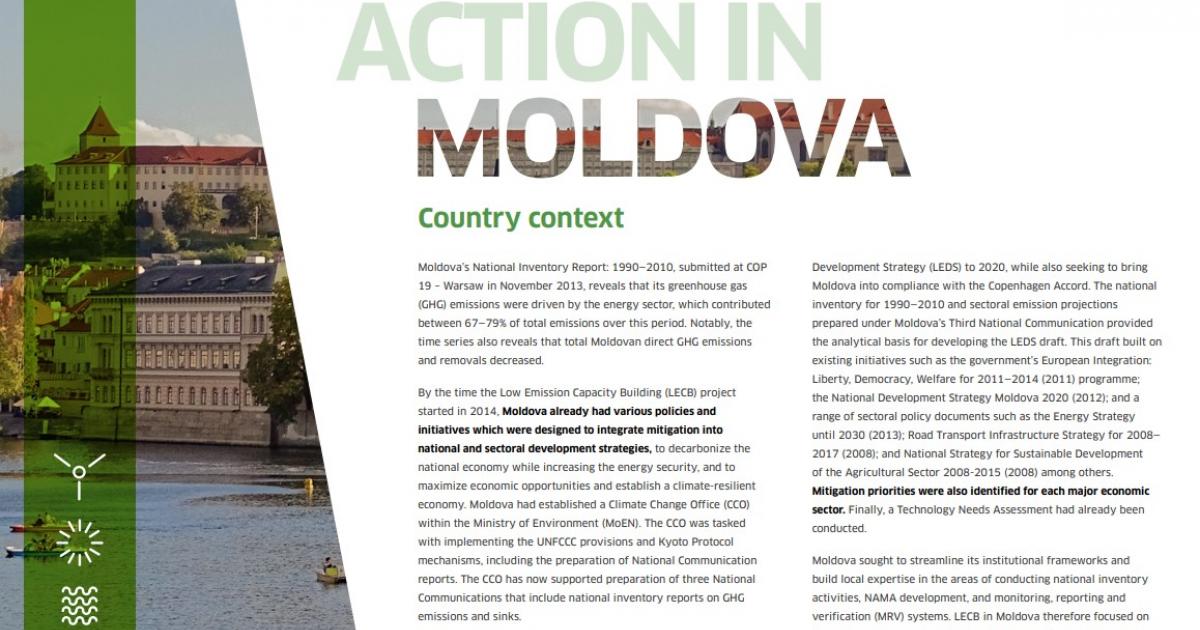 LECB Programme Impact and Results: Moldova | Climate Promise